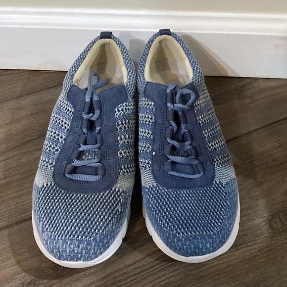 Dansko | Shoes | Dansko Adriannewashed Knit Denim Color Blue Size 65 ...